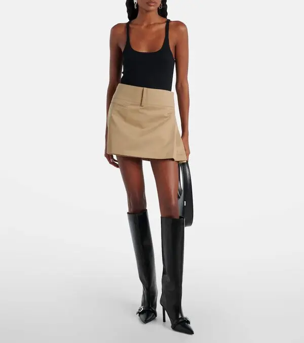 Coperni Logo Leather Knee-high Boots