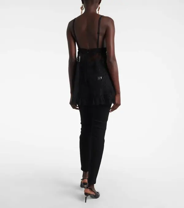 Dolce & Gabbana Floral Lace Top