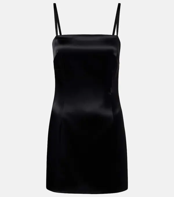 Dolce & Gabbana Satin Mini Dress - Black
