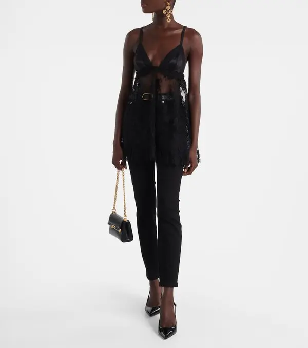 Dolce & Gabbana Mid-rise Skinny Jeans - Black