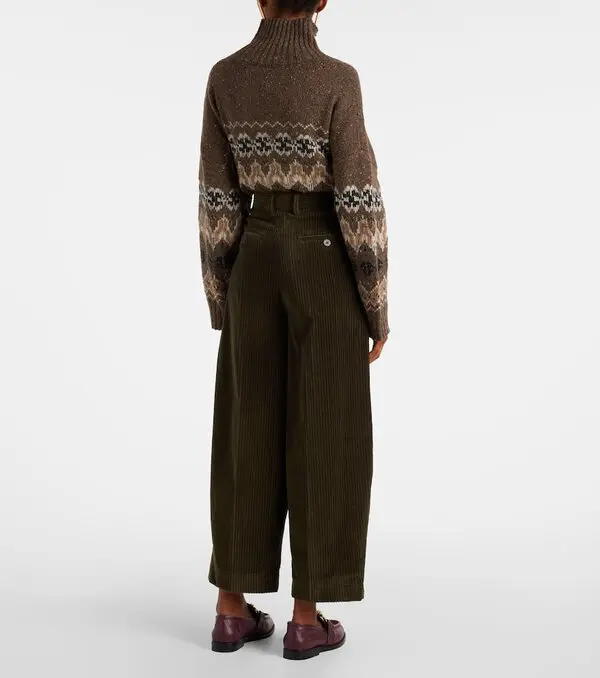 Altuzarra Dash Cotton Corduroy Barrel-leg Pants