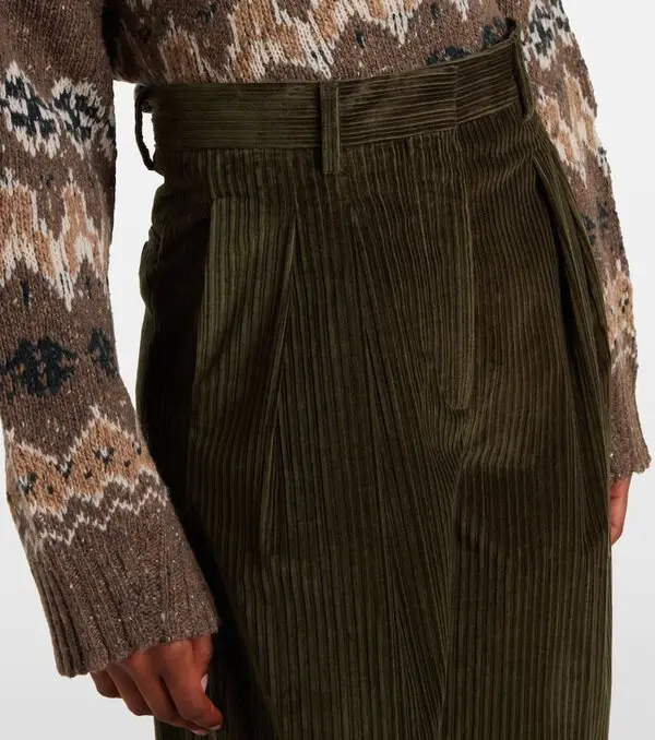 Altuzarra Dash Cotton Corduroy Barrel-leg Pants