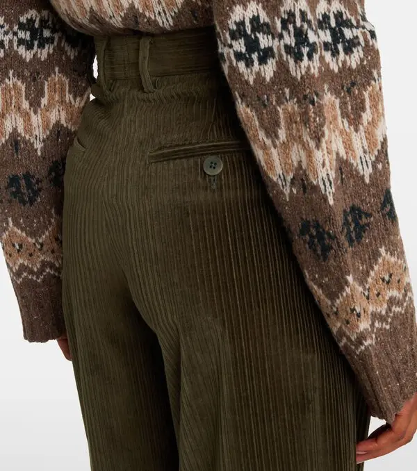 Altuzarra Dash Cotton Corduroy Barrel-leg Pants