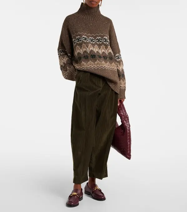 Altuzarra Dash Cotton Corduroy Barrel-leg Pants