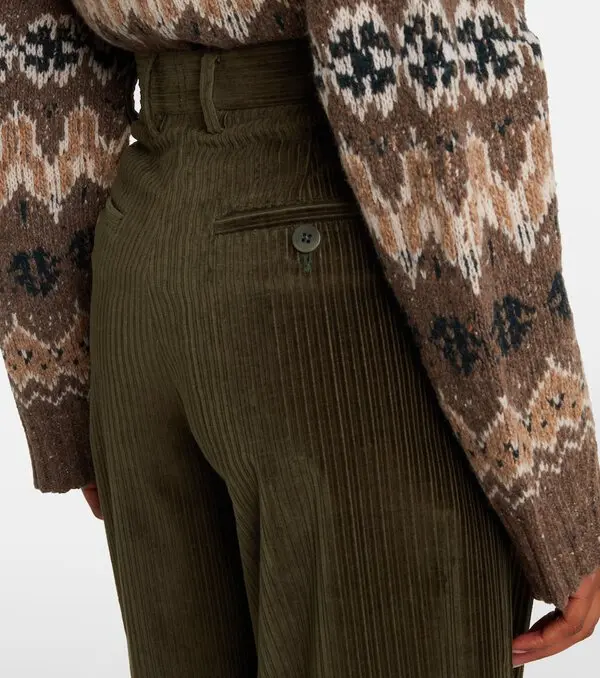 Altuzarra Dash Cotton Corduroy Barrel-leg Pants