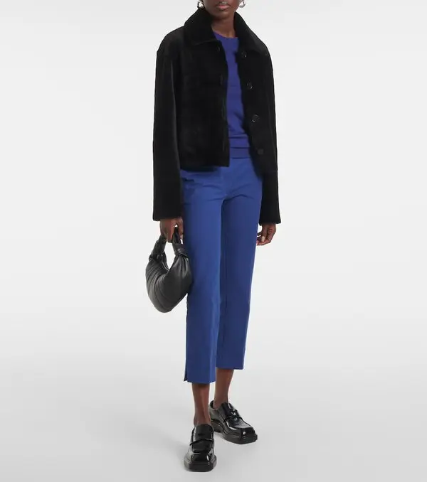 JOSEPH Bing Court Cotton-blend Slim Pants