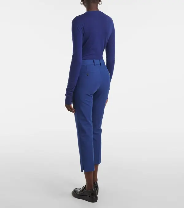 JOSEPH Bing Court Cotton-blend Slim Pants