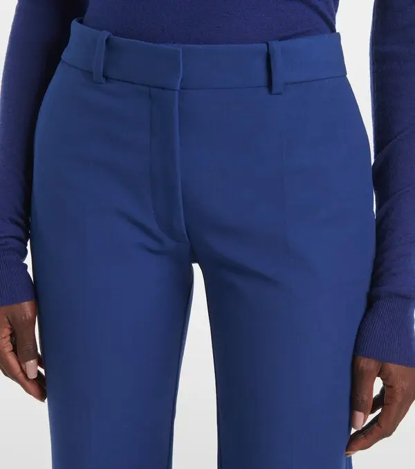 JOSEPH Bing Court Cotton-blend Slim Pants