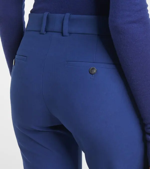 JOSEPH Bing Court Cotton-blend Slim Pants