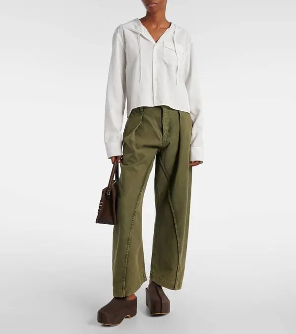 JW Anderson Suede Platform Mules - Brown