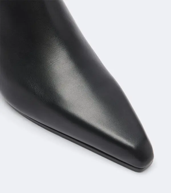 Paris Texas Jane Leather Ankle Boots - Black