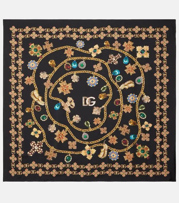 Dolce & Gabbana Silk Twill Scarf - Multicoloured