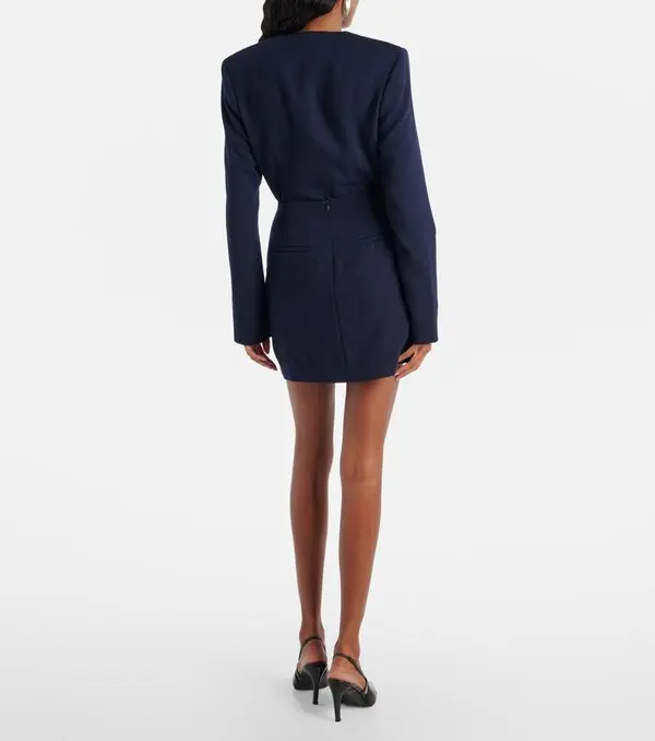 Tove Jeanette Virgin Wool Miniskirt