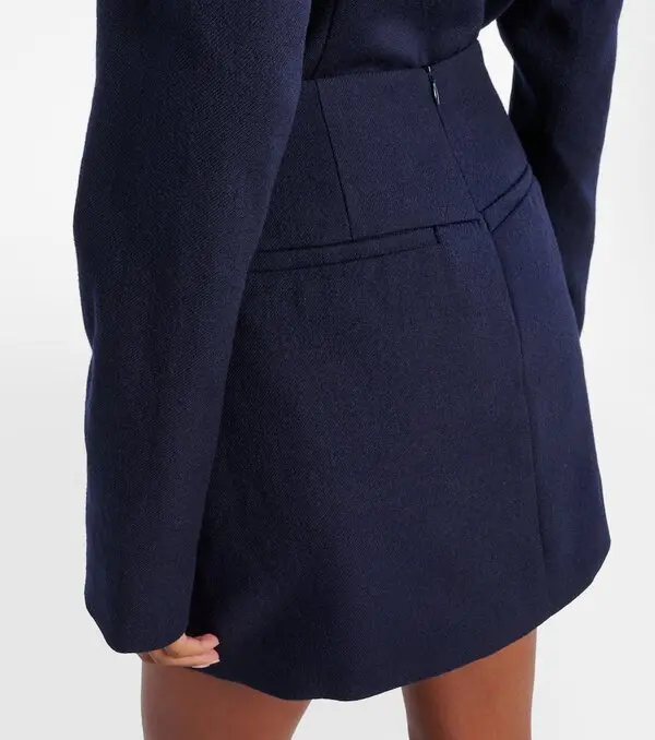 Tove Jeanette Virgin Wool Miniskirt