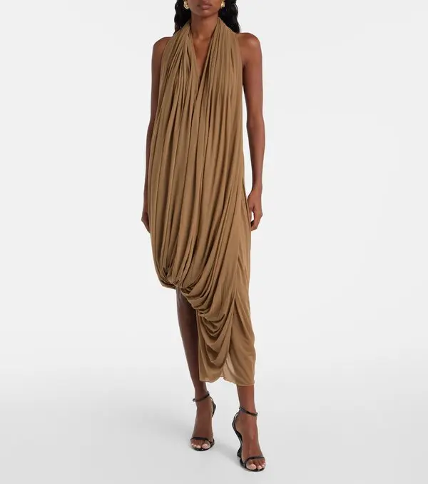 Magda Butrym Draped Open-back Cocktail Dress