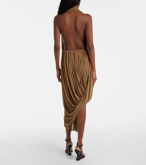 Magda Butrym Draped Open-back Cocktail Dress