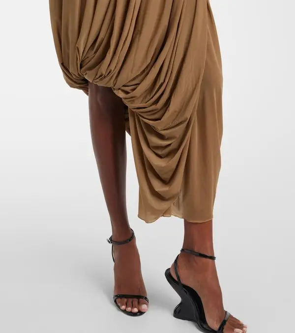 Magda Butrym Draped Open-back Cocktail Dress