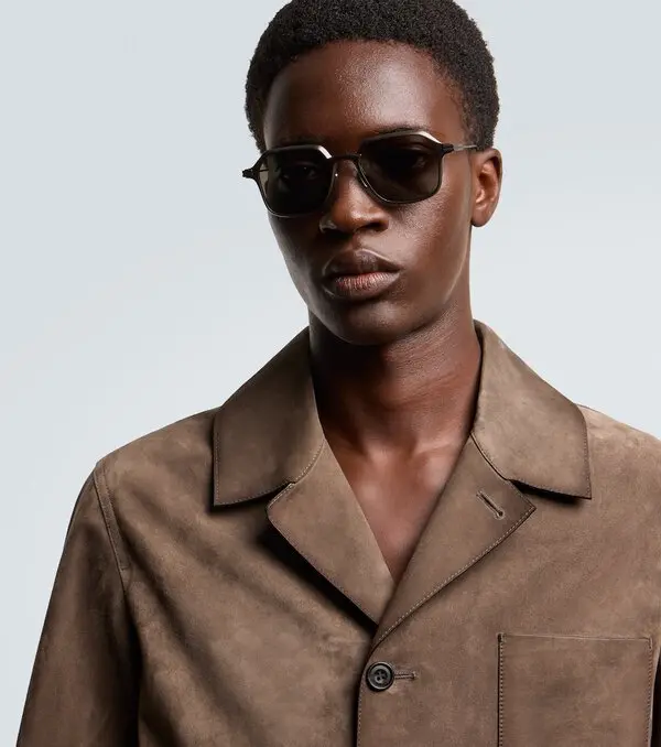 Zegna Oversized Square Sunglasses