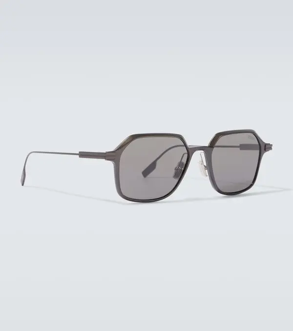 Zegna Oversized Square Sunglasses