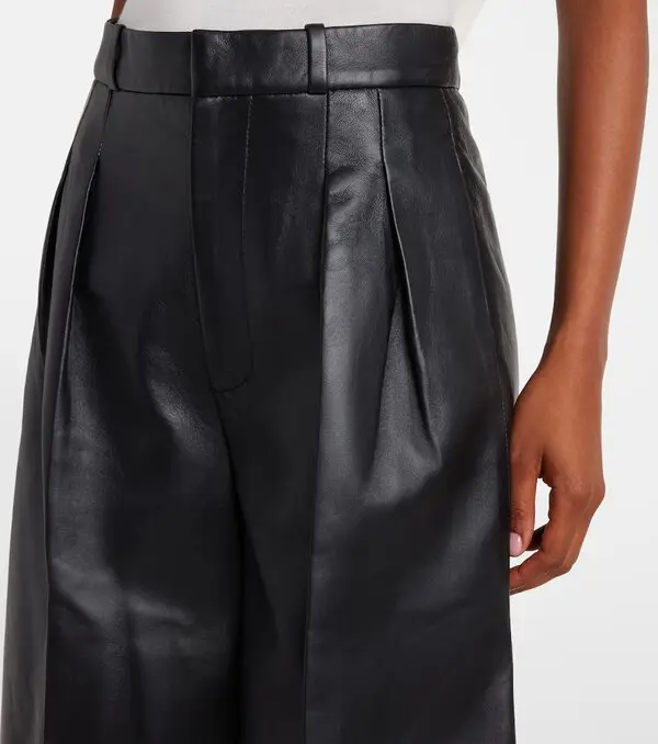 Altuzarra Dash Leather Barrel-leg Pants