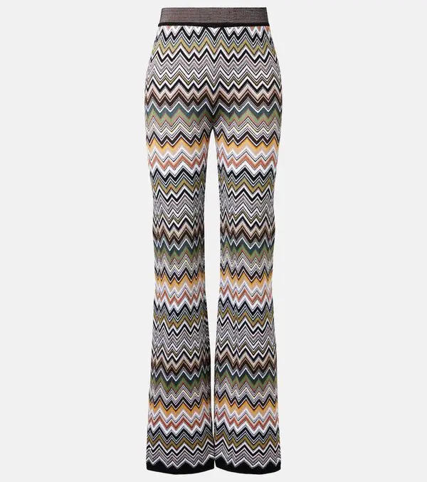 Missoni Zigzag High-rise Flared Pants - Multicoloured