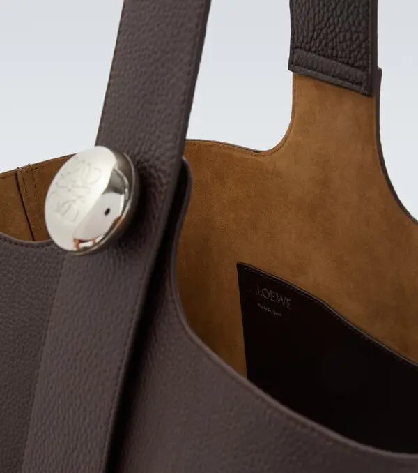 Loewe Pebble Leather Bucket Bag - Brown