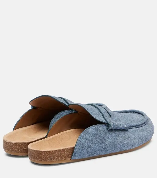 JW Anderson Suede Mules - Blue