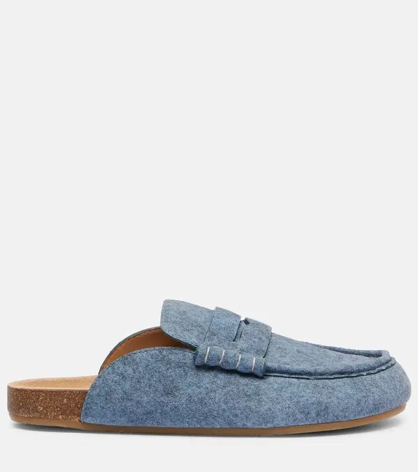 JW Anderson Suede Mules - Blue
