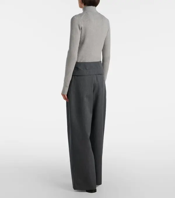 JW Anderson High-rise Wool Wide-leg Pants