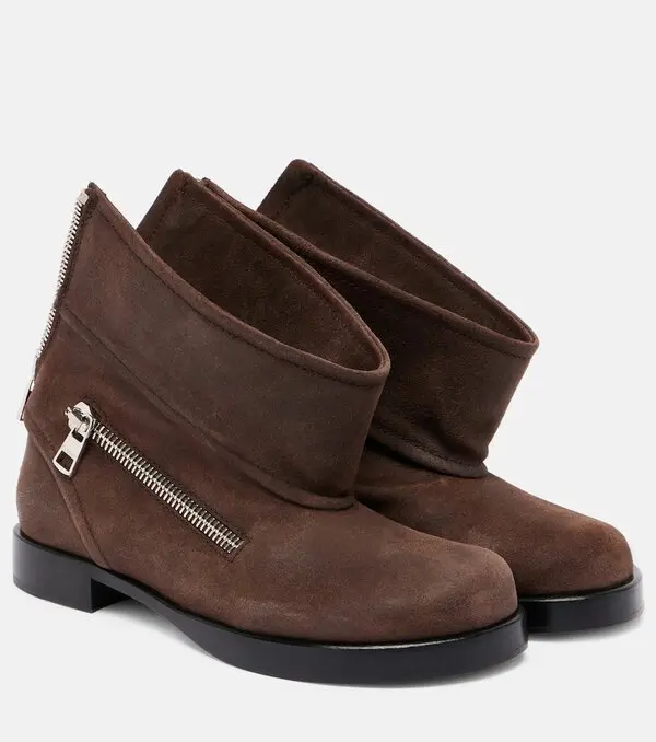 JW Anderson Suede Ankle Boots - Brown