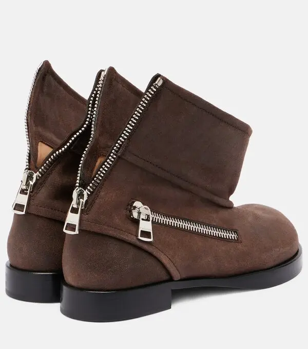 JW Anderson Suede Ankle Boots - Brown