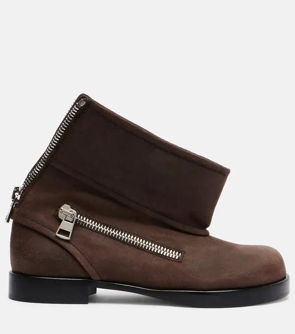 JW Anderson Suede Ankle Boots - Brown