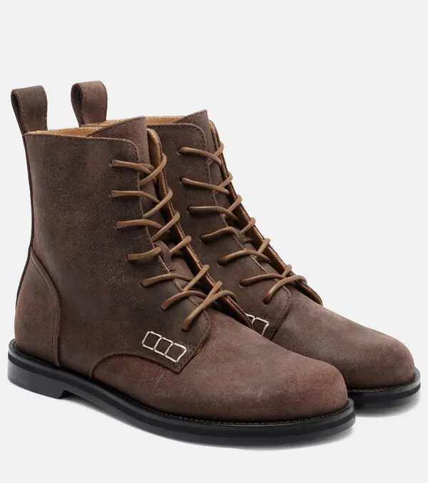 JW Anderson Suede Ankle Boots - Brown