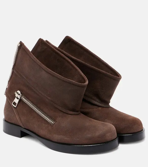 JW Anderson Suede Ankle Boots - Brown