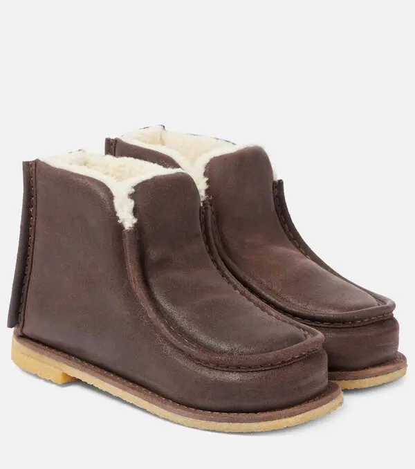 JW Anderson Suede Ankle Boots - Brown