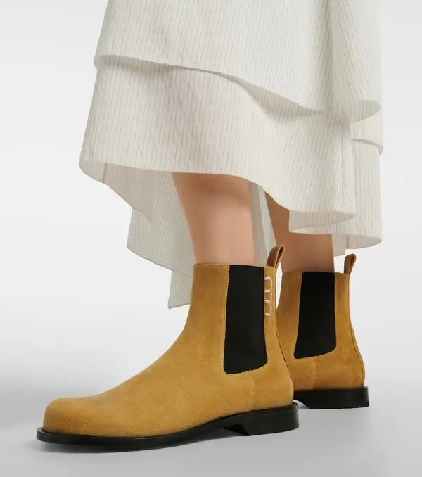 JW Anderson Suede Ankle Boots - Yellow