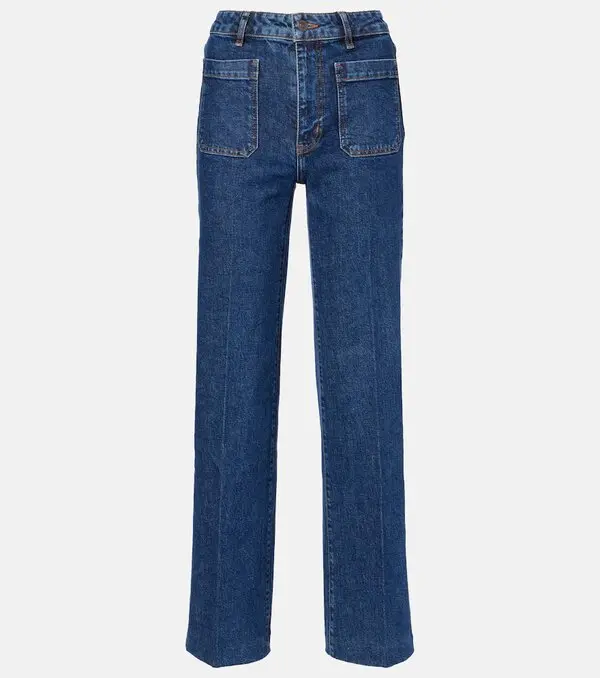 FRAME Refined Saturn Straight Jeans - Blue