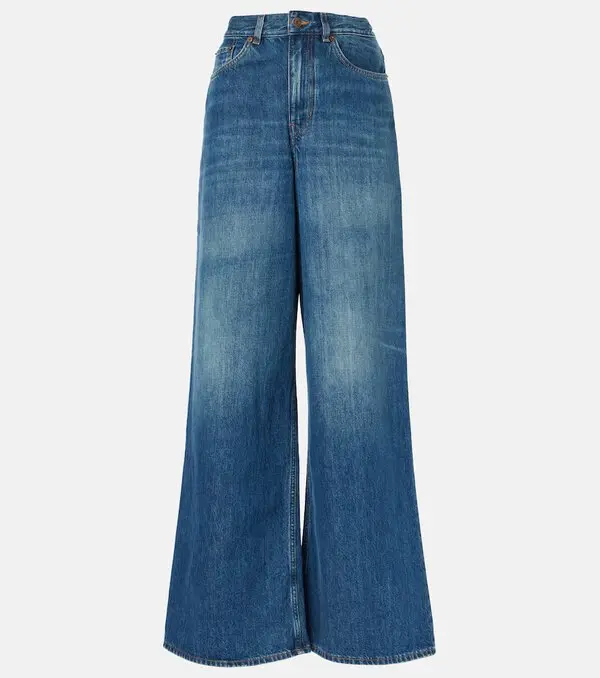 Chloé High-rise Wide-leg Jeans - Blue