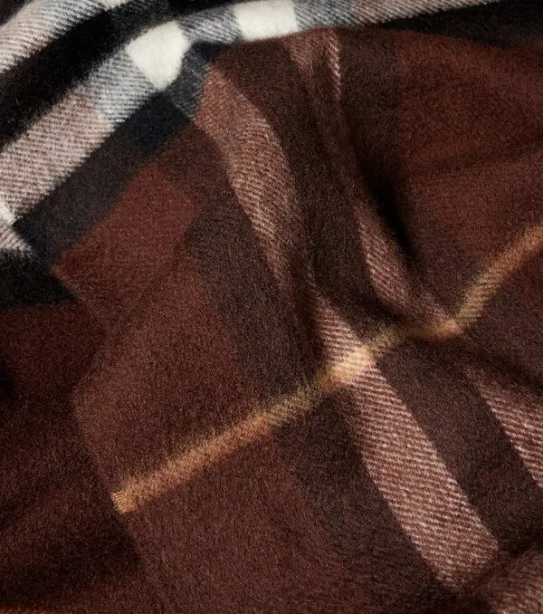 Burberry Check Cashmere Scarf - Brown