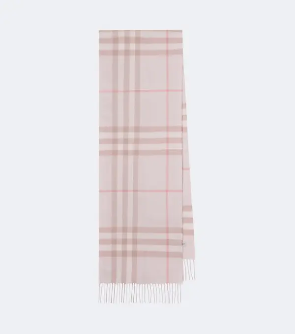 Burberry Check Cashmere Scarf - Pink