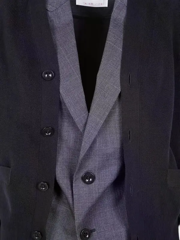 Sacai Ribbed Wool Cardigan