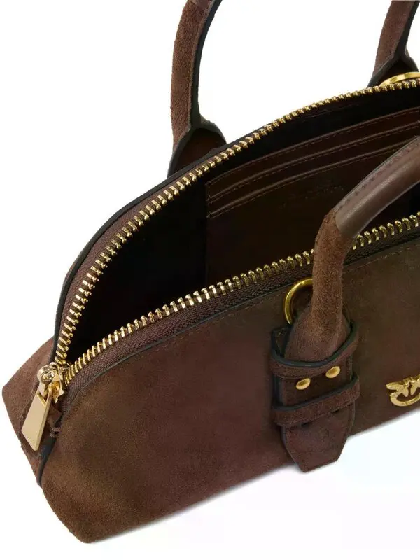 Pinko Small Escape Shoulder Bag In Suede