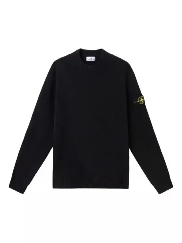 Stone Island Ribbed-cuff Sweater With Logo Patch
