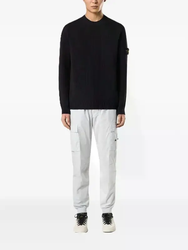 Stone Island Ribbed-cuff Sweater With Logo Patch