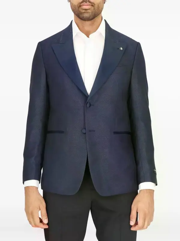 Scotch & Soda Textured Shawl-lapel Jacket