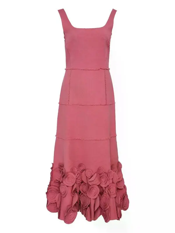 Alexis Rose-embellished Tiered Dress