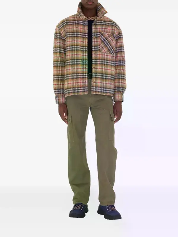 Burberry Plaid Shirt Jacket - Brown