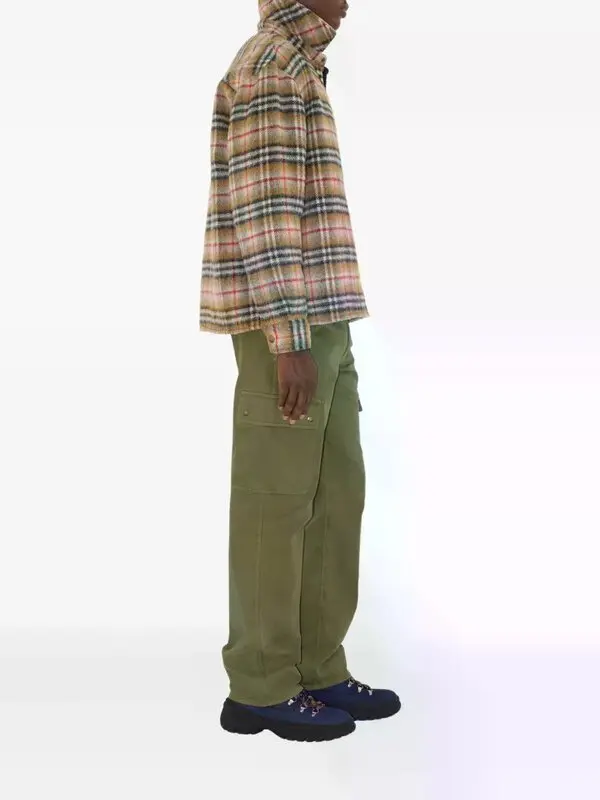 Burberry Plaid Shirt Jacket - Brown