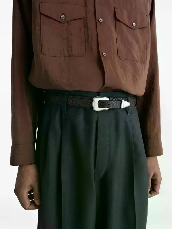 LEMAIRE Minimal Grained Leather Western Belt