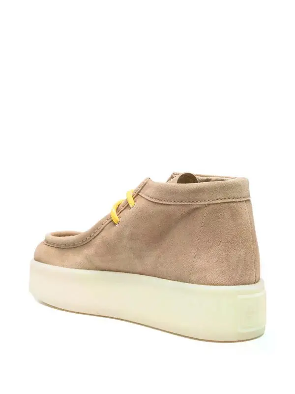 Miu Miu 45mm Suede Desert Boots - Neutrals